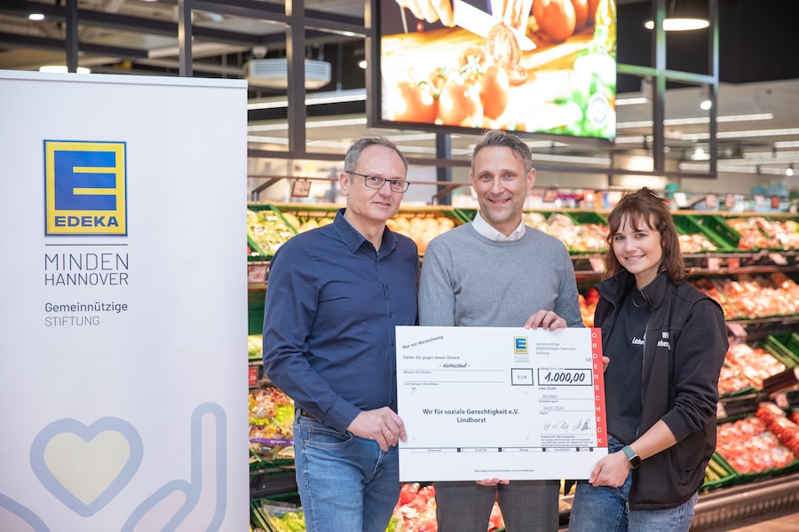 EDEKA Minden-Hannover Stiftung spendet 1.000 Euro an den Wir für ...