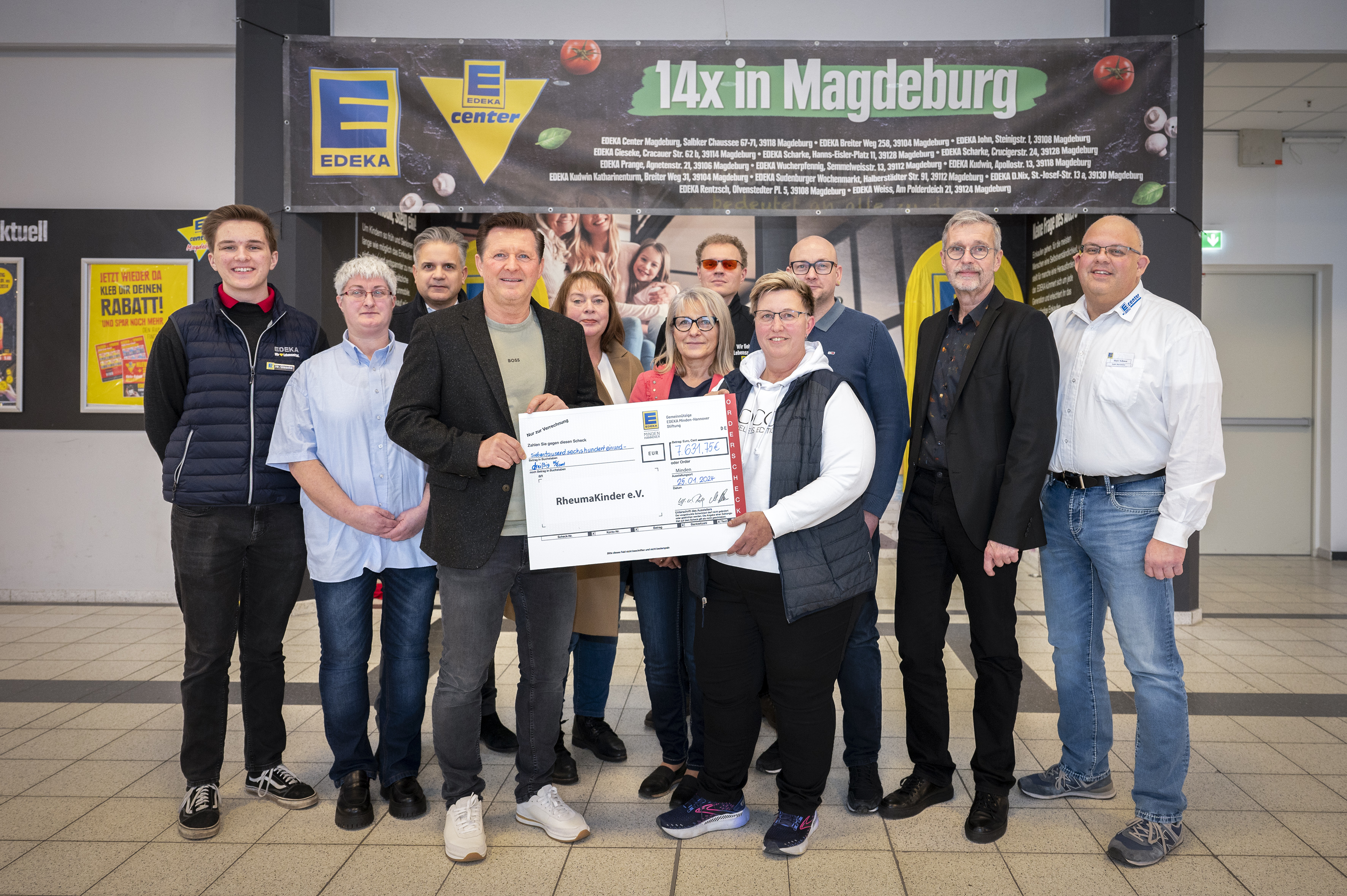 EDEKA Minden-Hannover spendet rund 7.600 Euro an den RheumaKinder e. V.