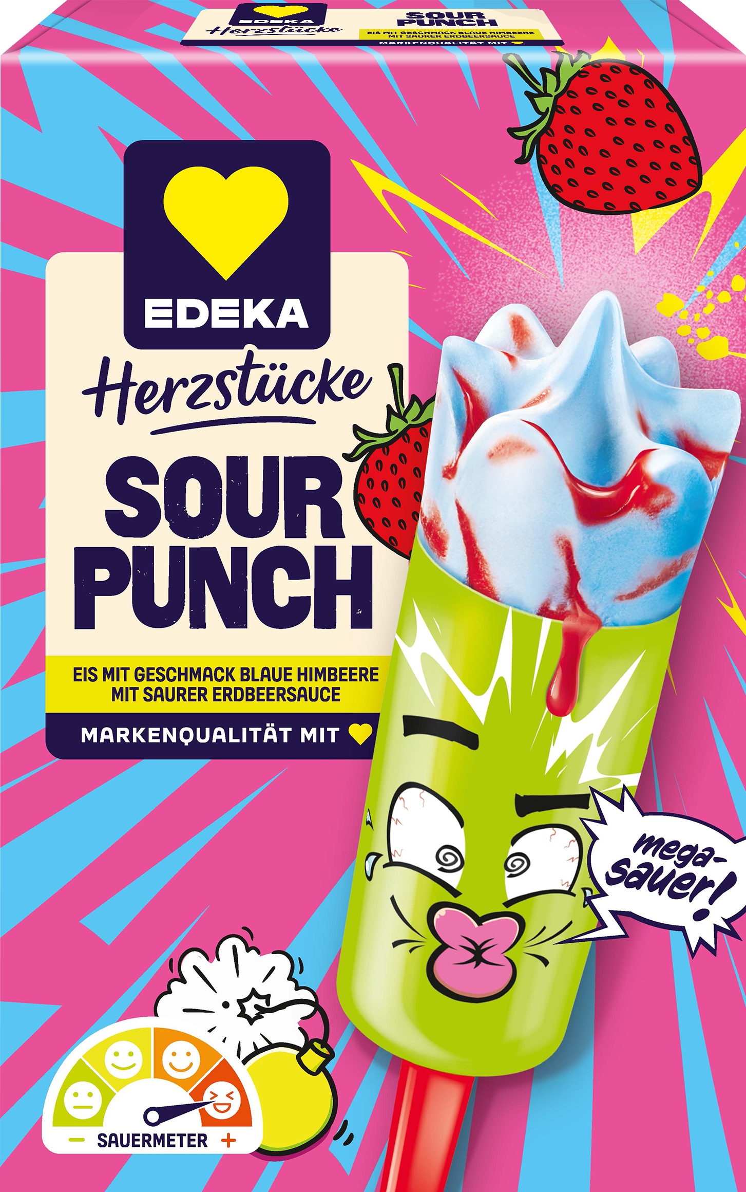 EDEKA Herzstücke Sour Punch Eis am Stiel