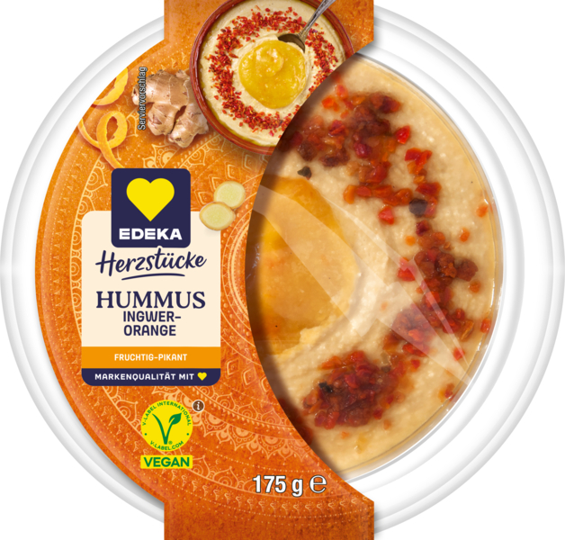 EDEKA Herzstücke Hummus mit Topping