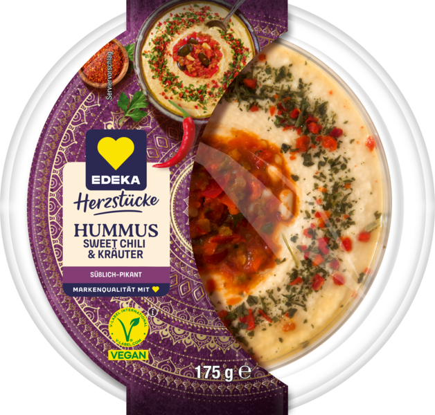 EDEKA Herzstücke Hummus mit Topping