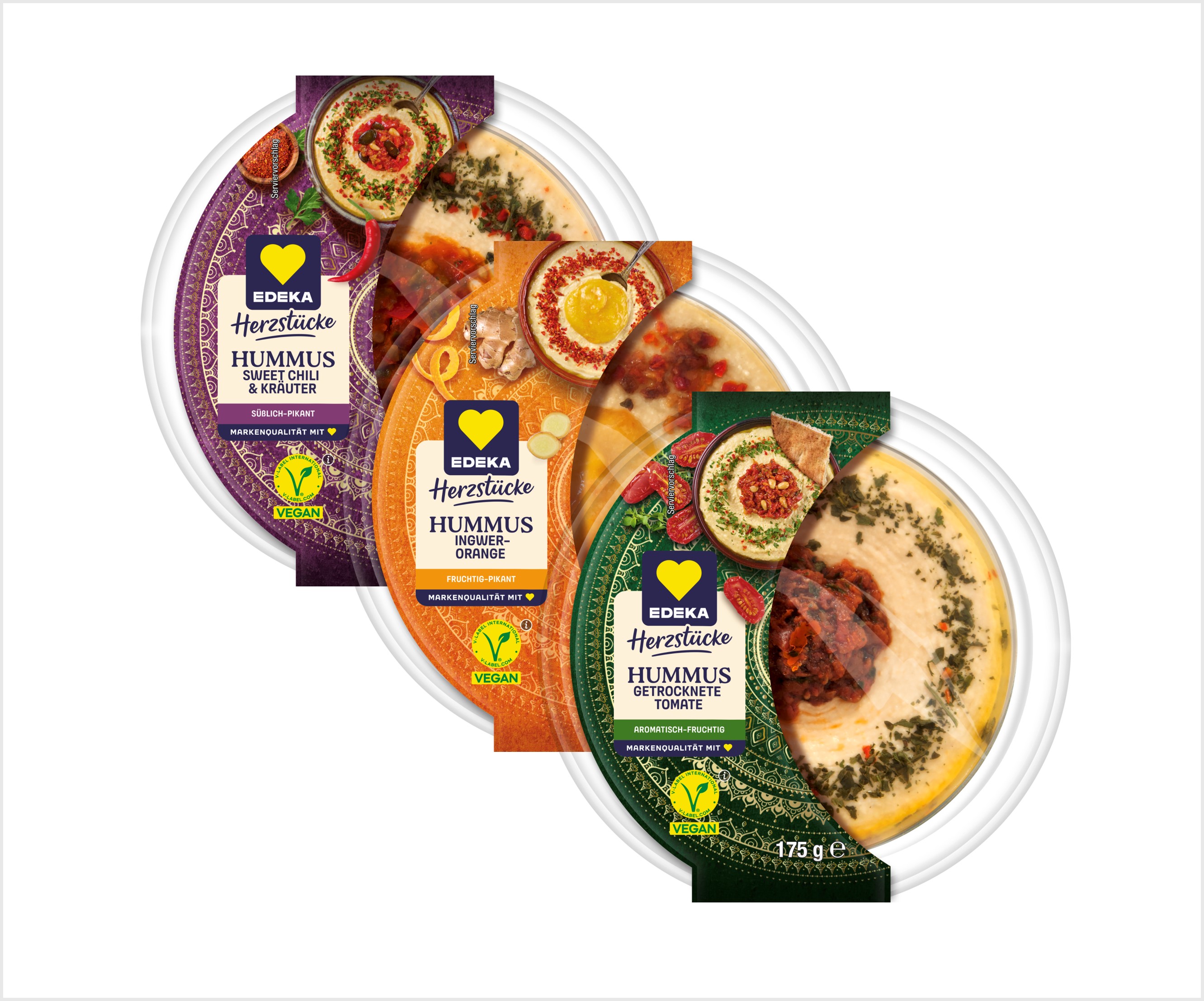 EDEKA Herzstücke Hummus mit Topping
